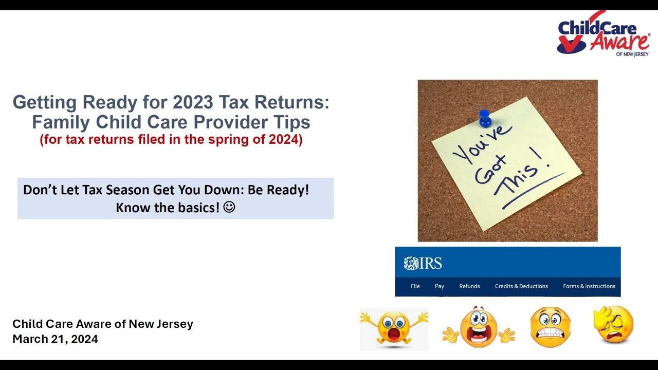Getting Ready for 2023 Tax Returns for FCC Providers March 2024 - YouTube