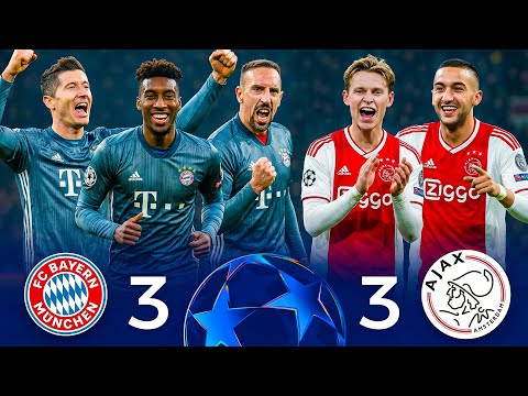 Şampiyonlar Ligi'ndeki En Çılgın Maç 🔥⚔️ ● (Ajax 🆚 Bayern Münih) • UCL • 🔥 (3-3) | ⚡ FHD