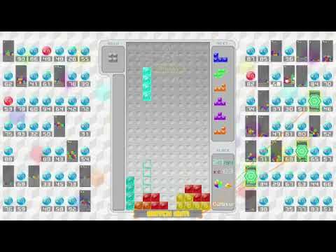 my tetris clear sends 10 lines w/ attackers bonus finally in tetris 99 today!!! - YouTube