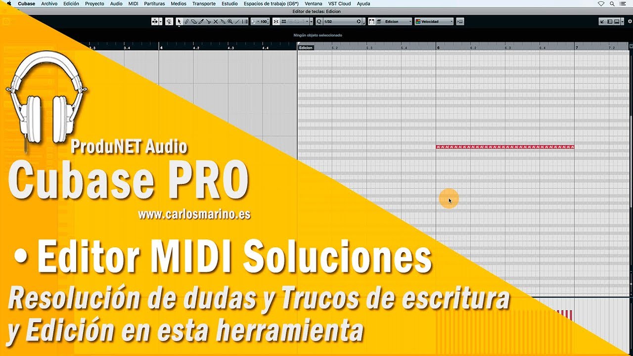Steinberg Cubase PRO - Editor MIDI Solución a Dudas y Trucos - YouTube