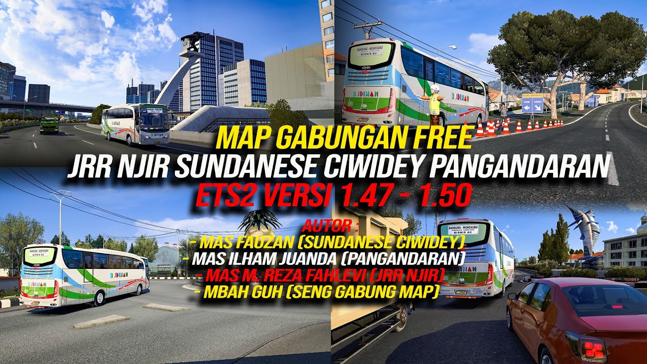 FREE MAP GABUNGAN JRR NJIR SUNDANESE CIWIDEY PANGANDARAN l Euro Truck ...