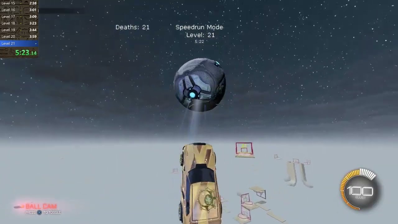 Rocket League - Air Dribble Hoops - 100% Speedrun in 5:52.58 by ThundaSurge - YouTube