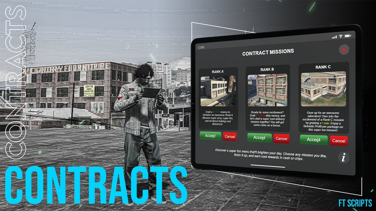 Contract Missions - Rank System - FiveM Script | Fatality Scripts | - YouTube