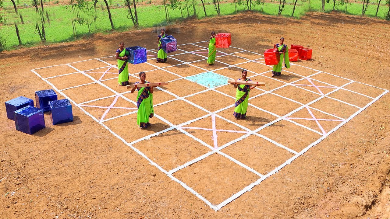 😱BIGGEST DHAYAM GAME Playing😍l Village style Traditional Big And Funny ...