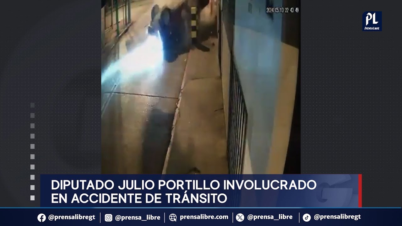 Así ocurrió el accidente del diputado Julio Portillo; agente de la PNC ...