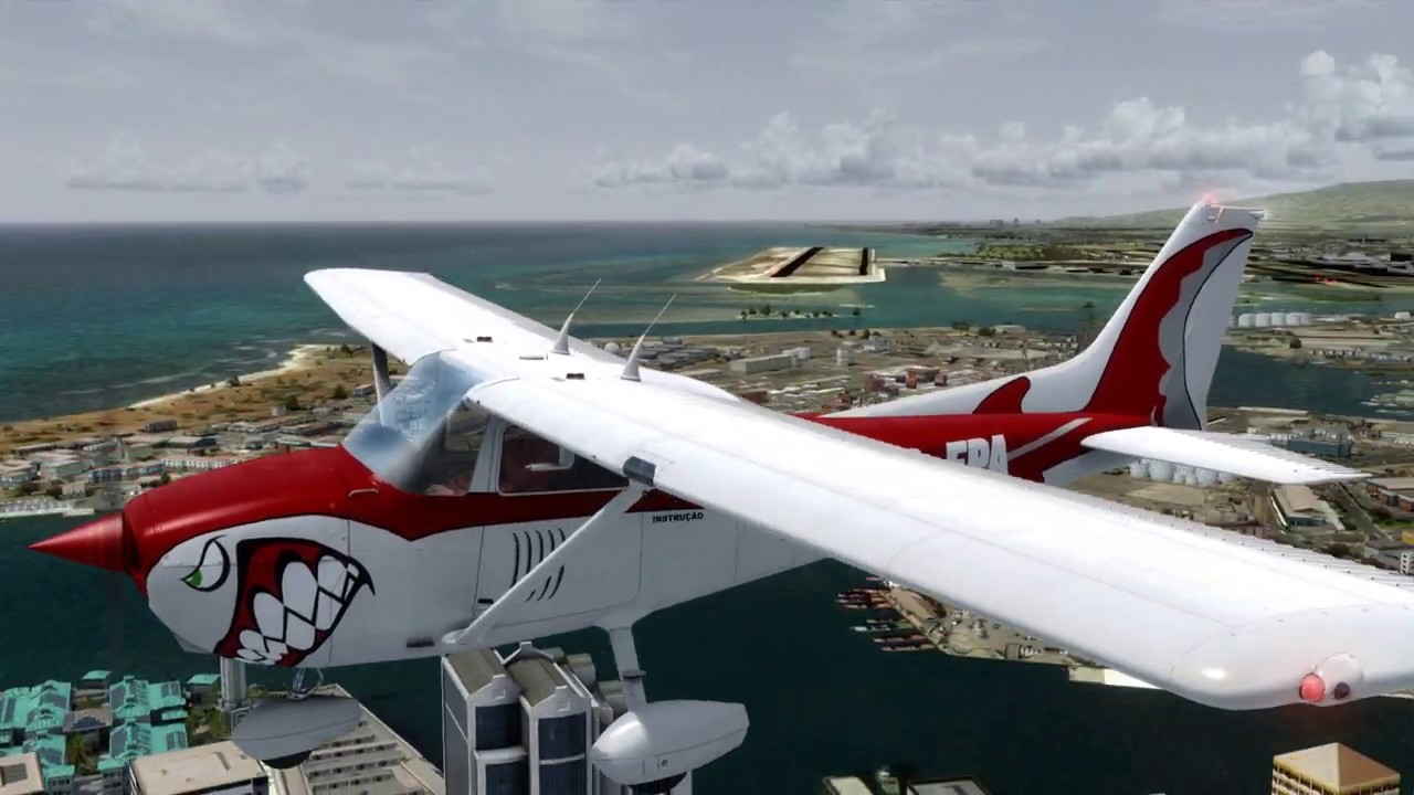Cessna C172R Skyhawk (SHARK!). ICAO: (PHHI-PHNG) Honolulu! - YouTube