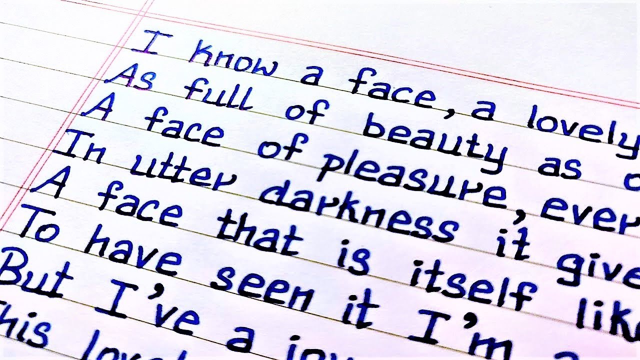 Handwriting Practice | English Box Letter Font | Clear & Cute Writing ...