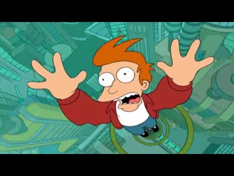 Futurama S01E01 - Space Pilot 3000 - JFK Jr Airport scene 1080p