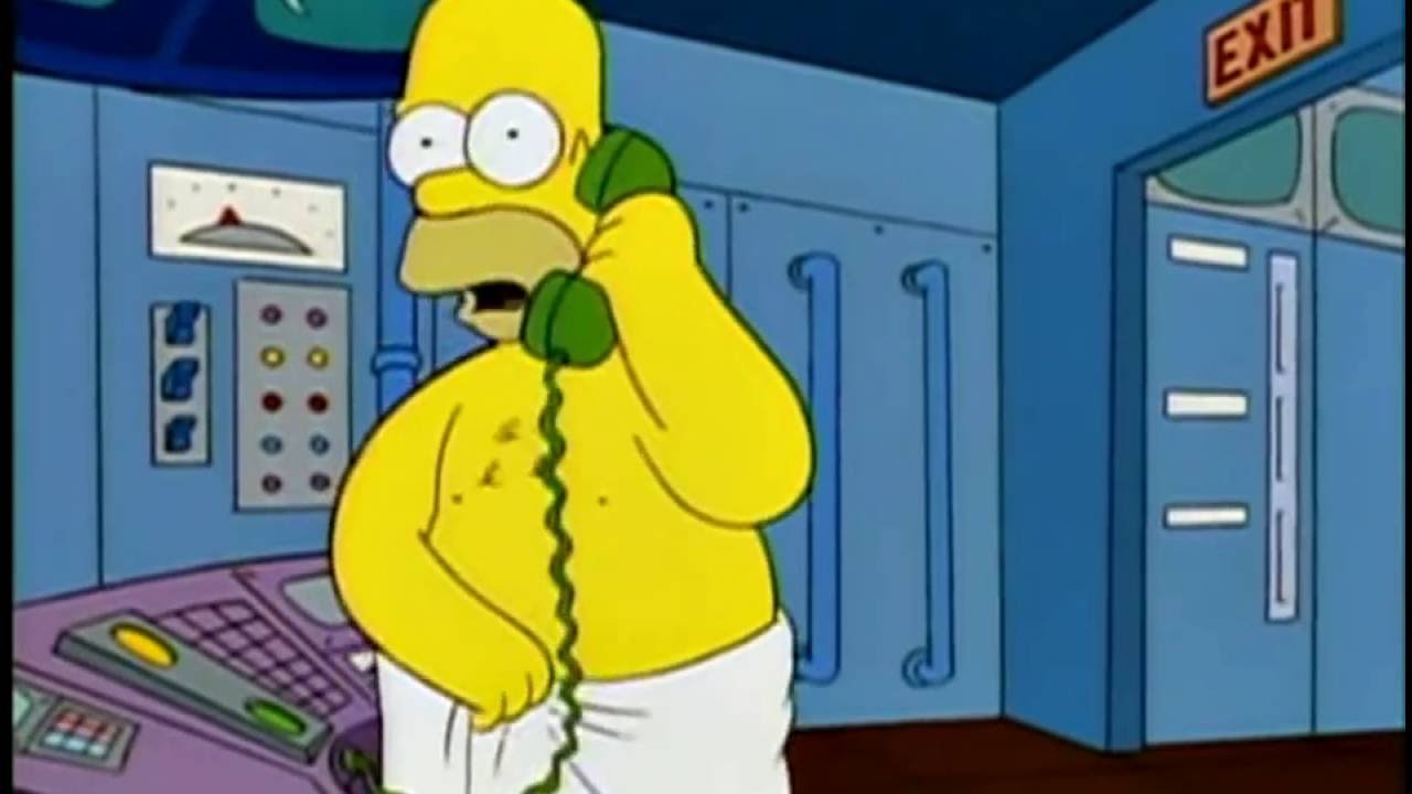 Los Simpson - Hable más alto, llevo una toalla - YouTube