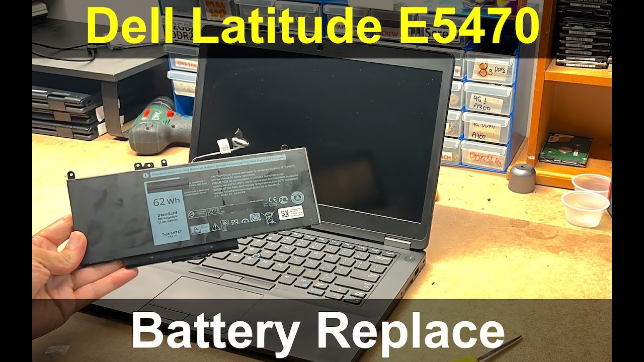 Dell Latitude E5470 | Battery Replacement - YouTube