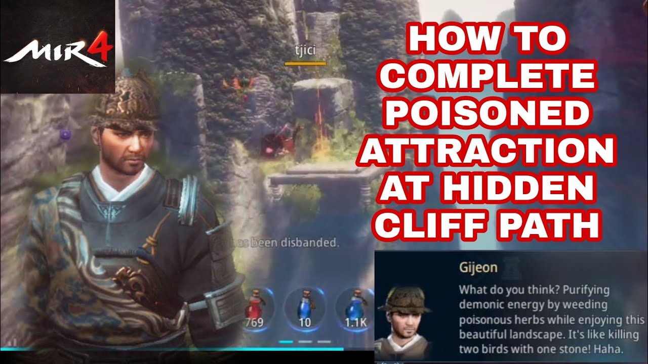 How to find place Yellow Fever Herbs on Hidden Cliff Path • Mir4 - YouTube