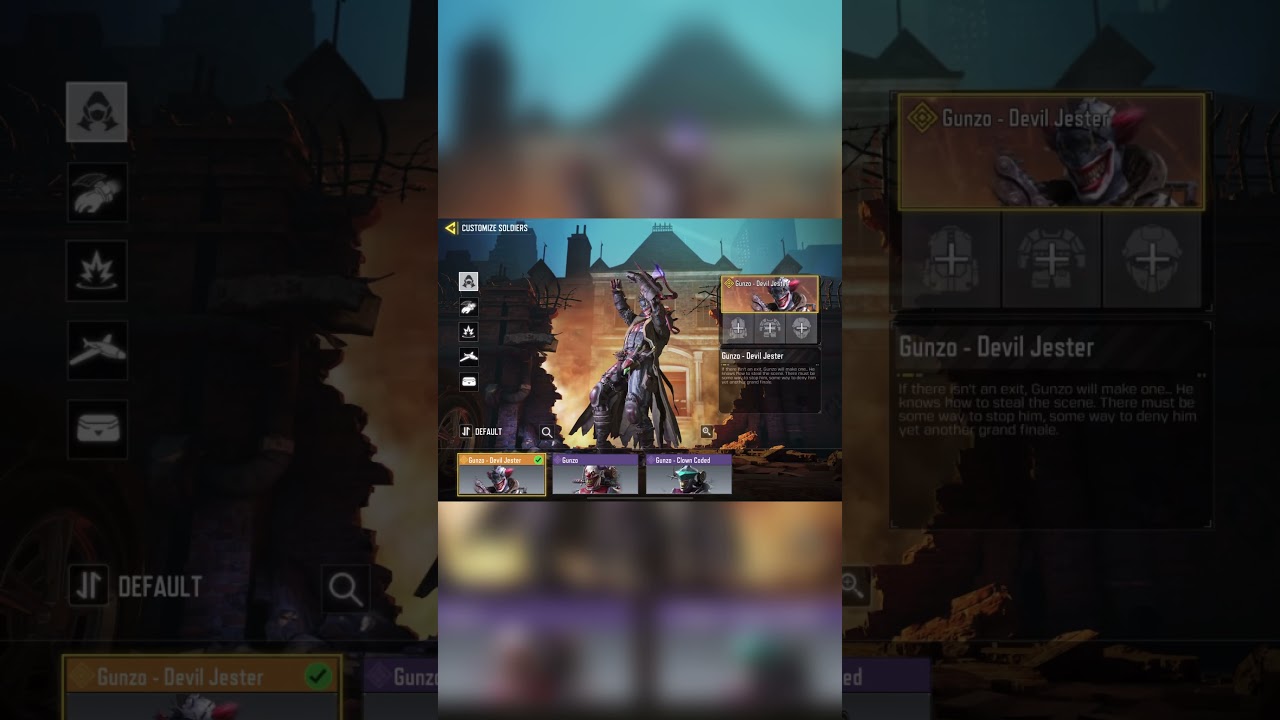 COD Mobile - New Gunzo Character - Devil jester - Jokester Draw #shorts ...