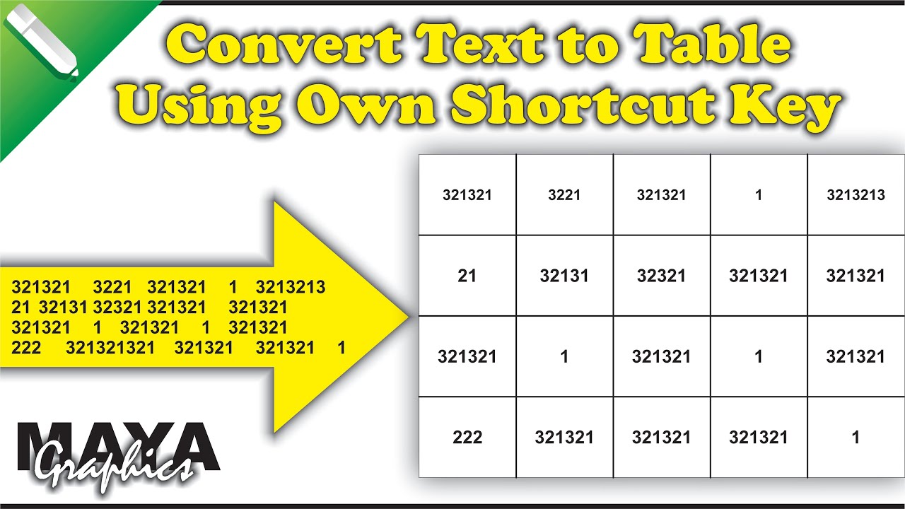 How To Convert Text To Table In Coreldraw Text Settings In Coreldraw How To Convert Text To Table In Coreldraw Text Settings In Coreldraw