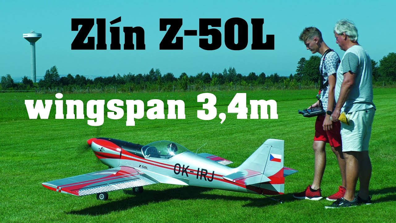 Zlin Z-50L | 3,4m giant scale RC airplane | 4K | Holesov 2023 - YouTube