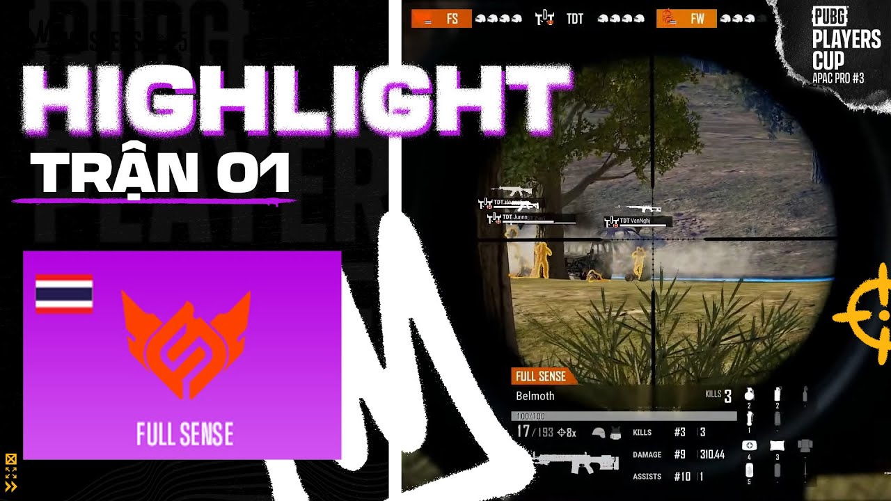 🏆 [Highlights APAC Pro #3 TPP] CK - Trận 1: KISS sinh tồn đẳng cấp - FS ...