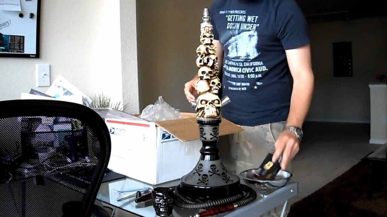 Inhale Skull Hookah Unboxing [HD] - YouTube