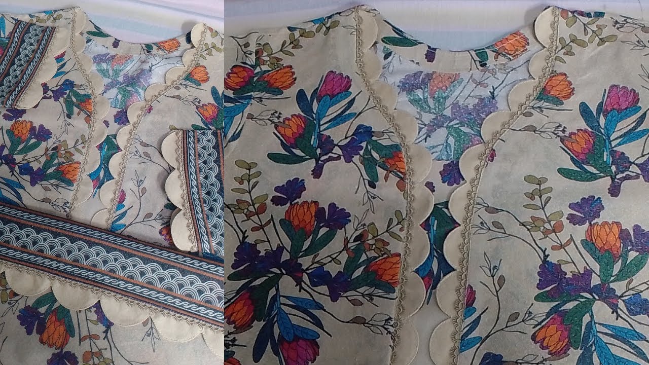 Neck Design \ Most Trendy Neck Design\ Neck Design With Less\ Neck ...