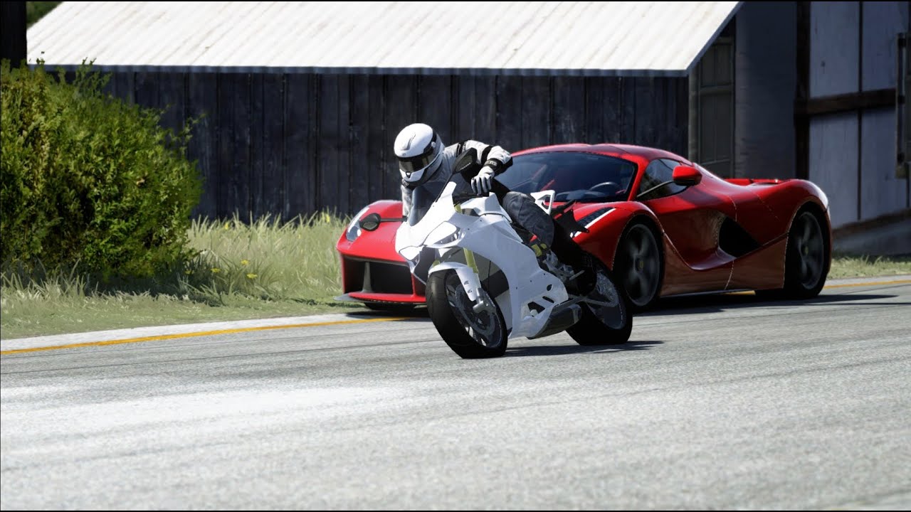 Ducati 1299 Panigale S vs Ferrari LaFerrari Sports at Old Spa - YouTube