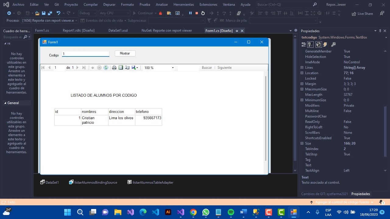 Reportes en C# Y SQL SERVER CON REPORTVIEWER y procedimiento almacenado ...