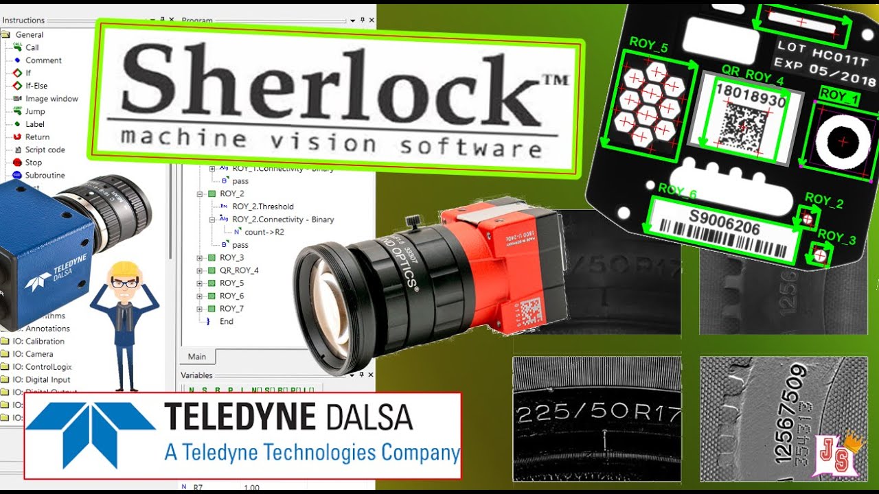 Deteccion de QR Y Datamatrix - software de visión "SHERLOCK 4" - YouTube
