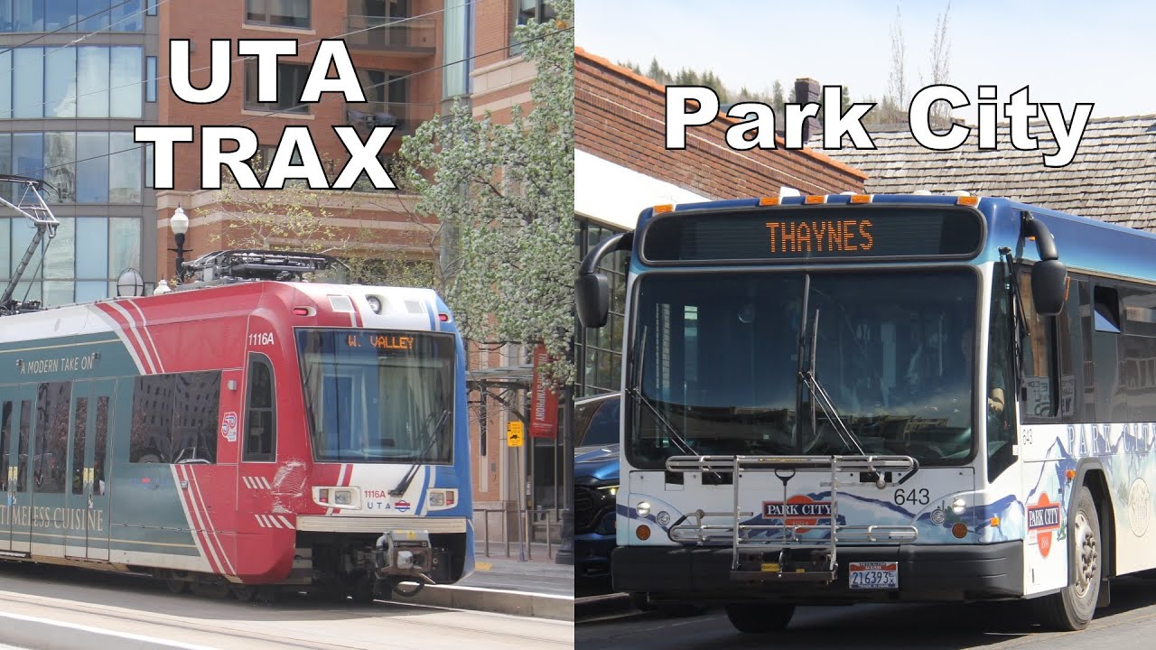 Salt Lake City TRAX and Park City Transit! - YouTube