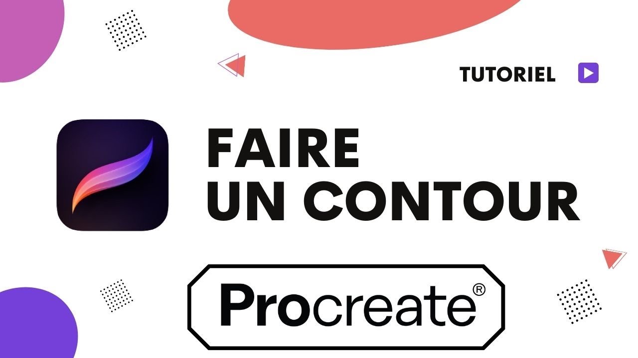 Comment faire un contour sur procreate - YouTube