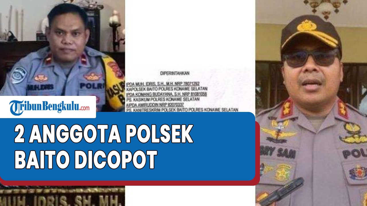 Terlibat Kasus Guru Supriyani, Kapolsek dan Kanit Reskrim Polsek Baito ...