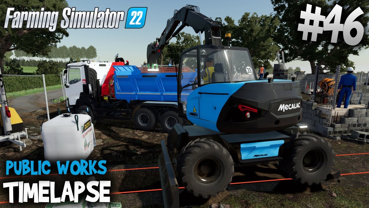 🚧 Excavating Water Supply Lines with Mecalac 15 MWR 👷 Public Works in ...