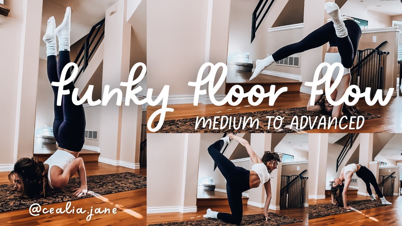Funky Floor Flow // Medium to Advanced Yoga Flow with Modifications ...