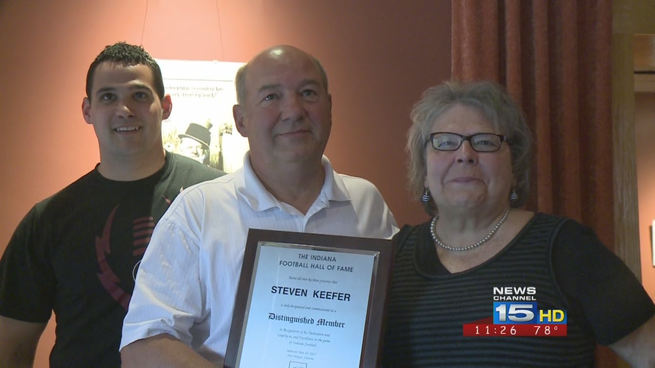 Steve Keefer inducted into Indiana Football Hall of Fame 6/10/15. - YouTube