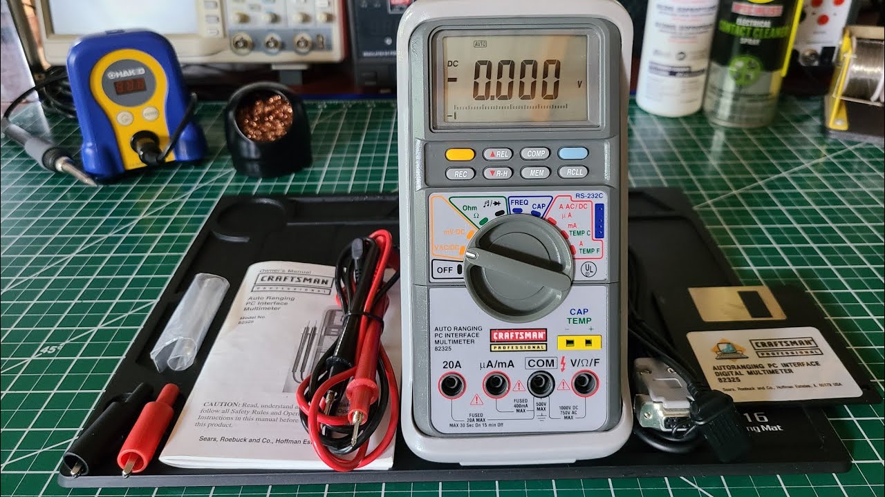 CRAFTSMAN Professional Auto Average Ranging PC Interface Multimeter ...