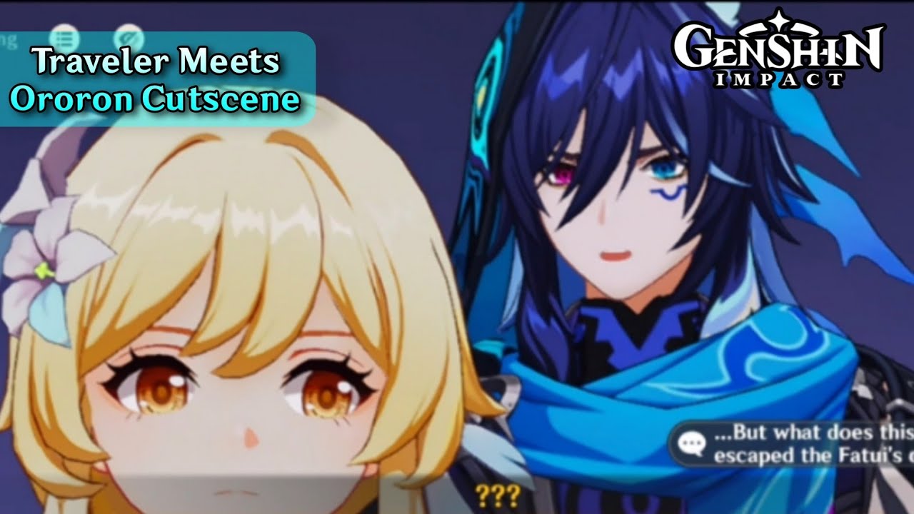 First Time Meeting ORORON CUTSCENE | 5.1 Archon Quest - Genshin Impact ...