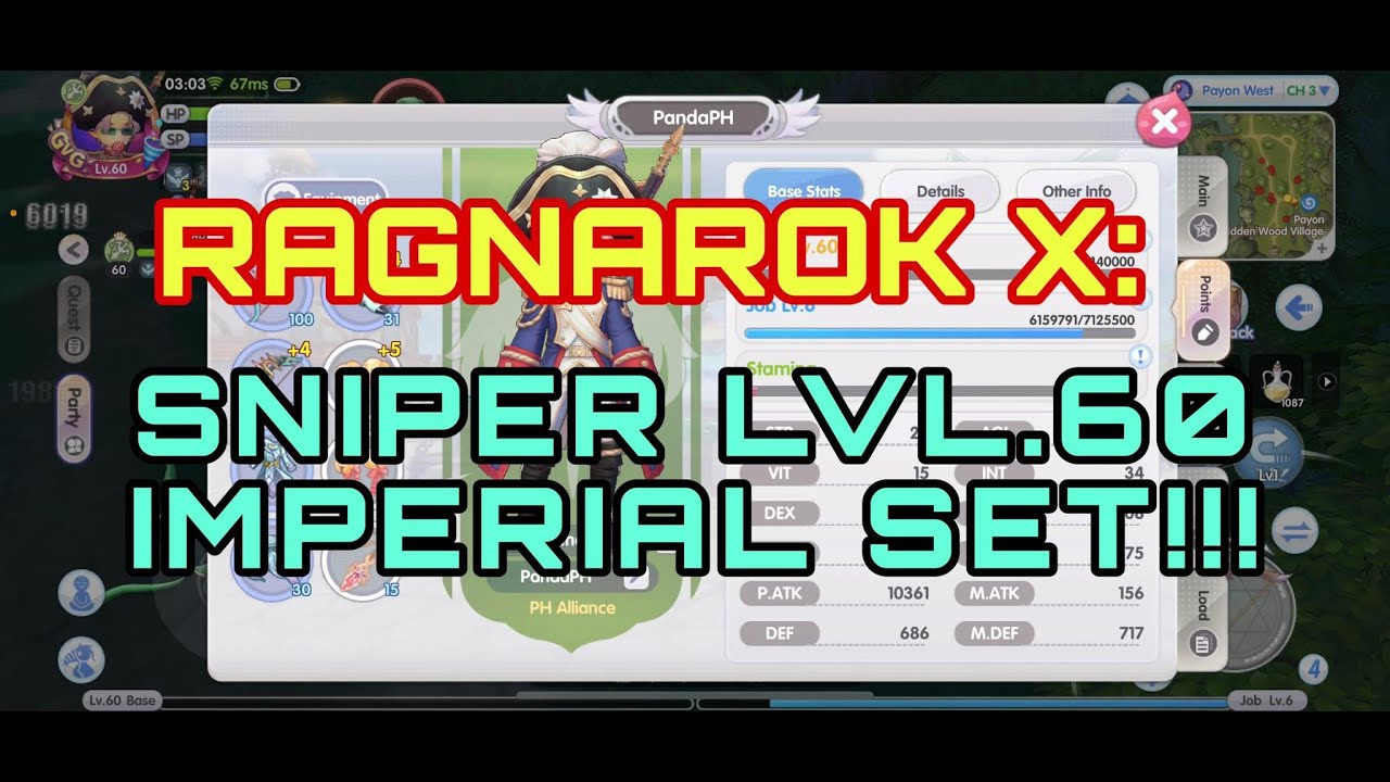 ROX:SNIPER IMPERIAL SET Lvl 60 - Ragnarok X: Next Generation - YouTube