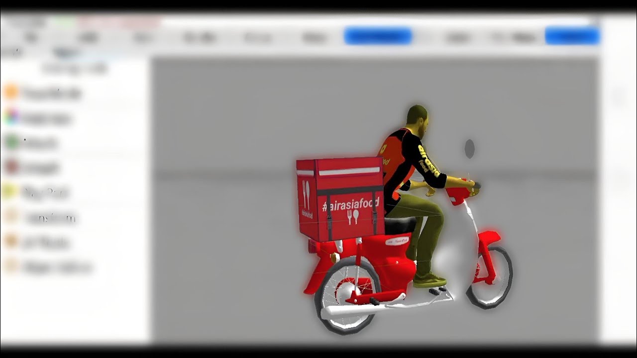 SHARE Mod Motor FAGGIO gta sa Skin AirAsia Food - YouTube