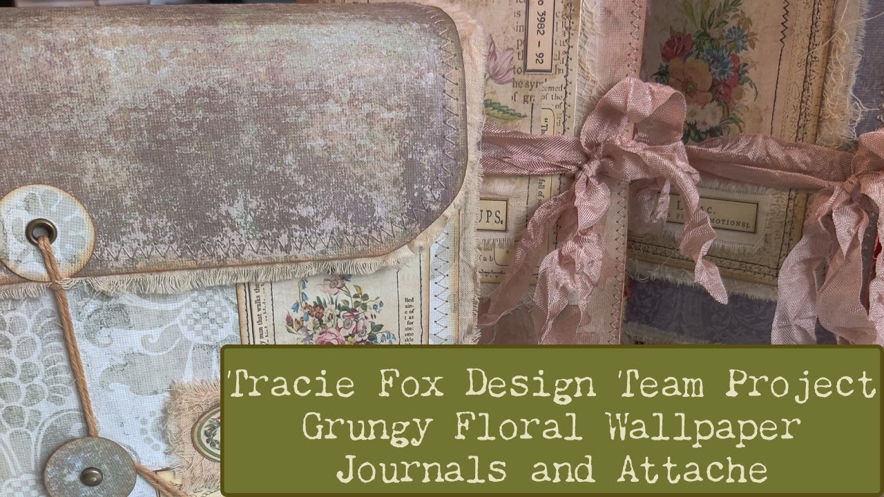 Grungy Floral Wallpaper Journals - Design Team Project for Tracie Fox ...