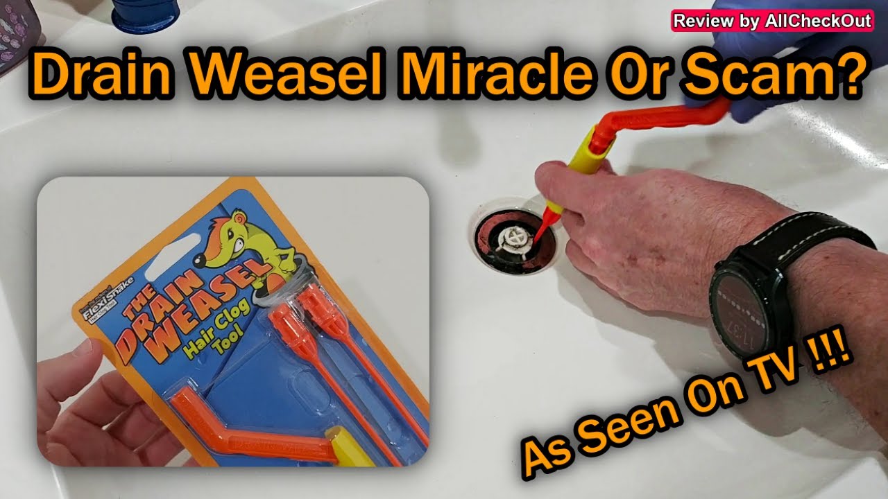 FlexiSnake - The Drain Weasel - Sink Snake Cleaner As Seen On TV ...