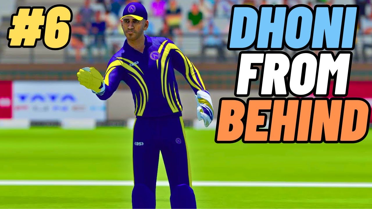 Dhoni Controlling Game with BAT & from Behind the Stump MSD Career Mode ...