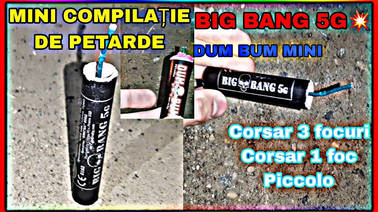 TEST PETARDE BIG BANG 5G ȘI MINI COMPILAȚIE🧨 - YouTube