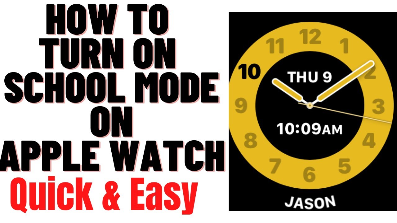 HOW TO TURN ON SCHOOL MODE ON APPLE WATCH 2024,HOW TO TURN ON SCHOOL ...