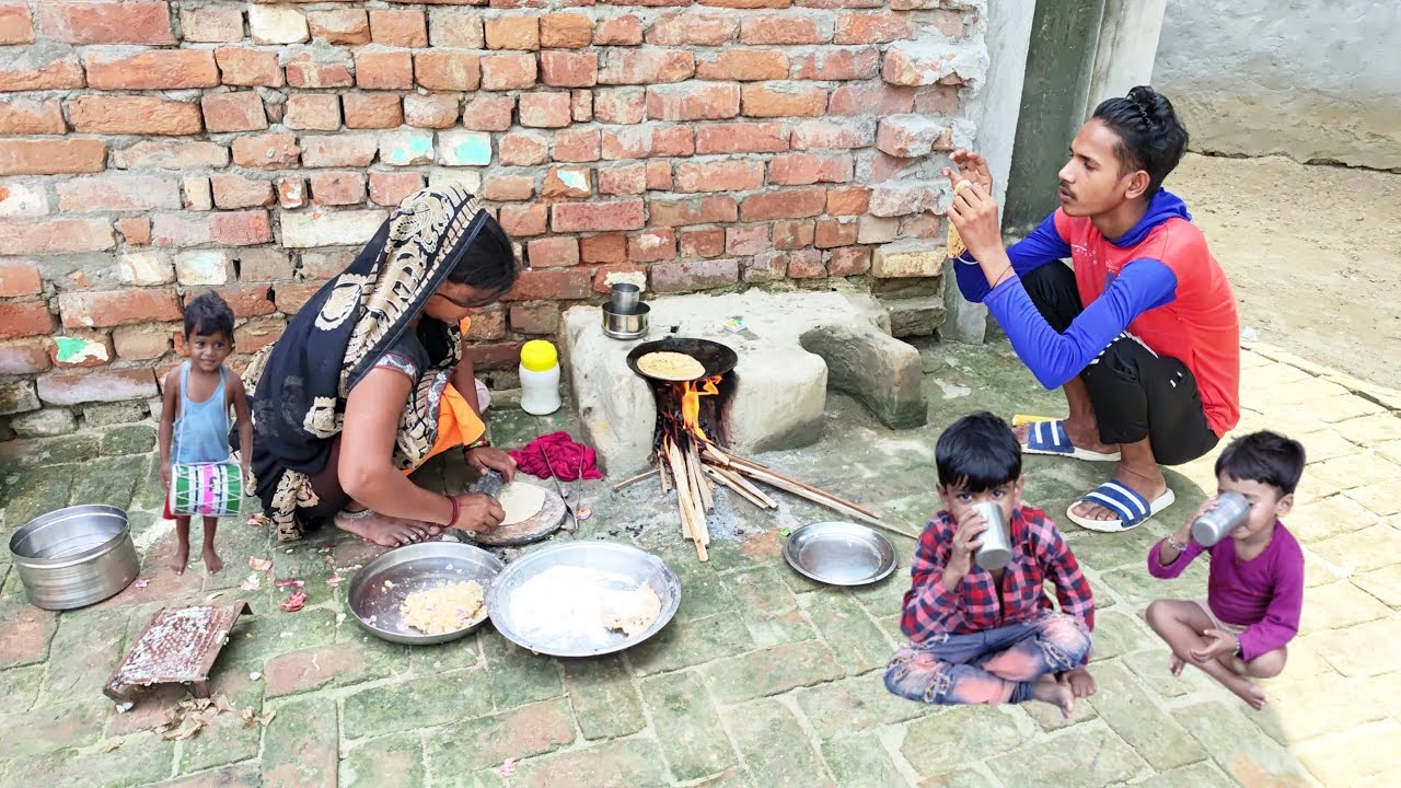 how the people of the rural village do their work life of poor village ...