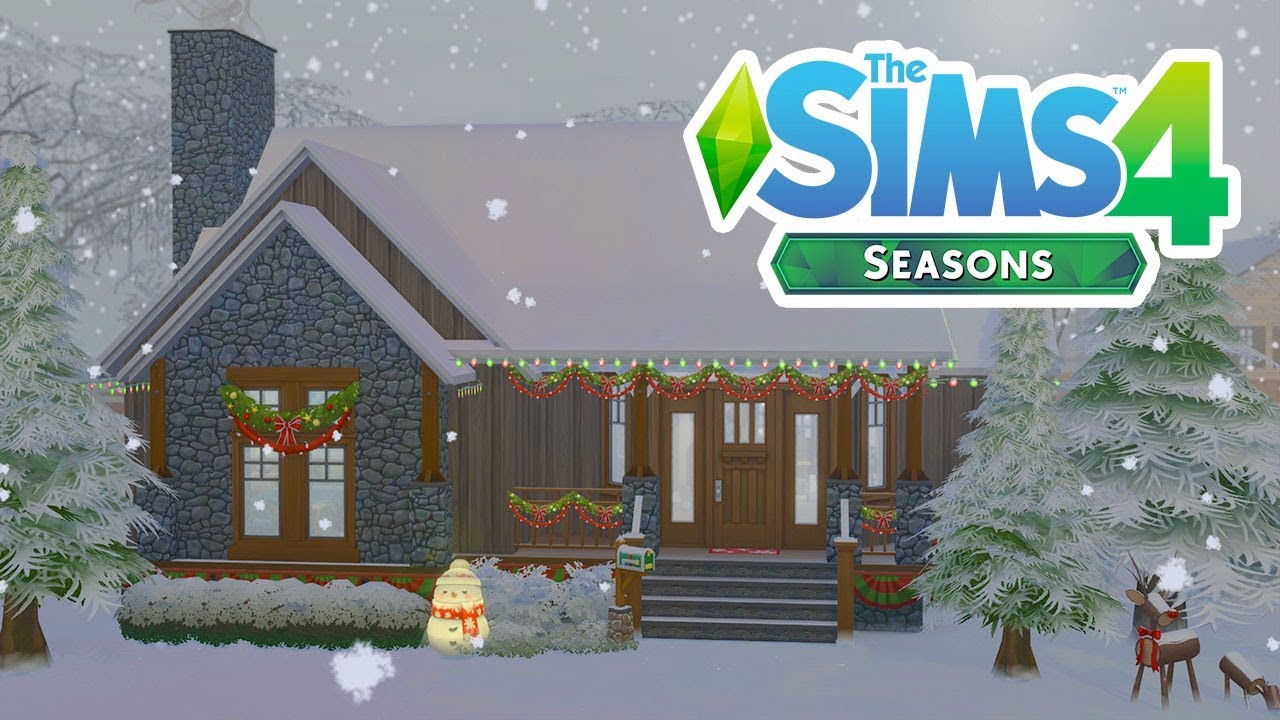 SEASONS WINTER WONDERLAND // The Sims 4: Speed Build - YouTube