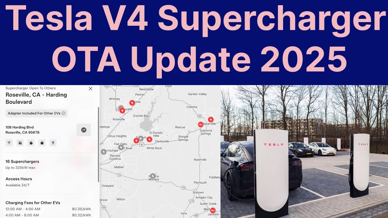 Tesla V4 Supercharger OTA Update 2025, Software Release - YouTube