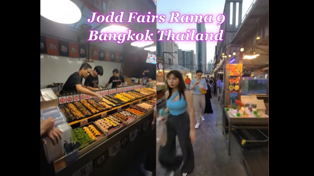 Jodd Fair Rama 9 Night Market BKK live! - YouTube