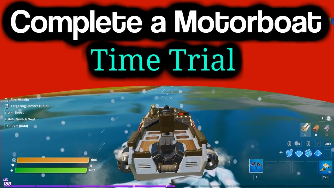 Complete a Motorboat time trial LOCATIONS | Fortnite Chaos Rising ...
