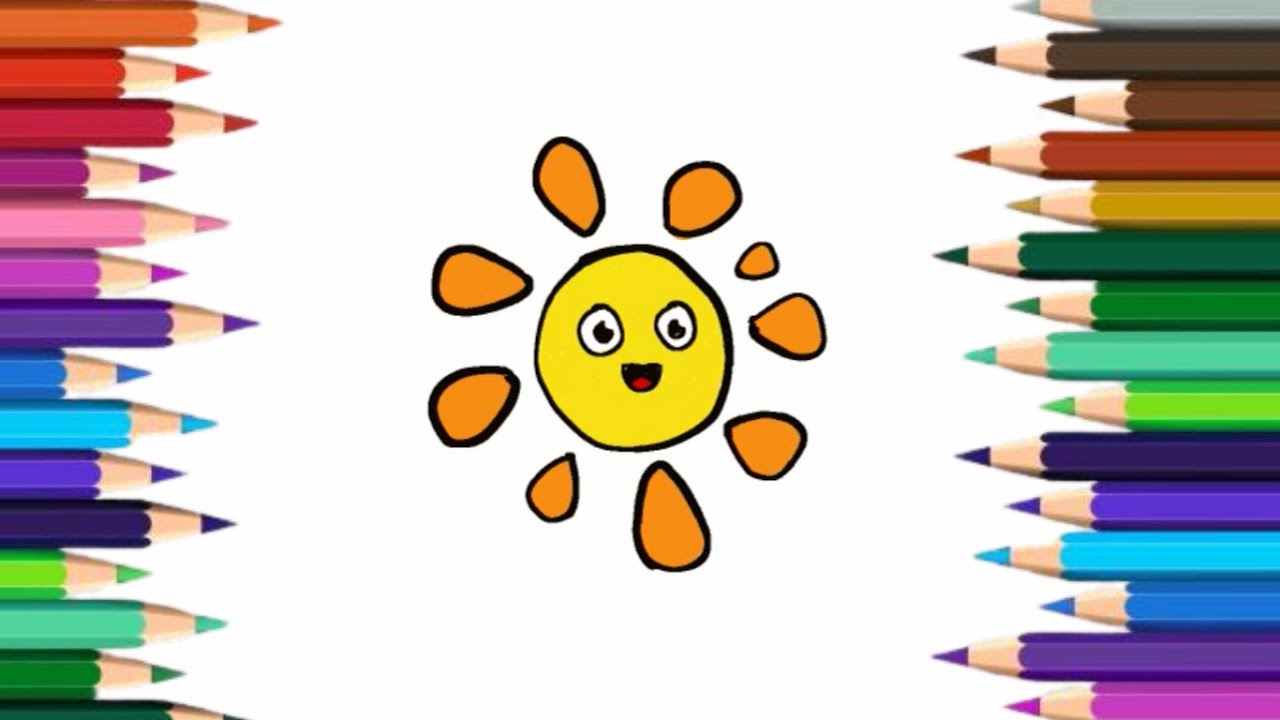 Cute Sun Drawing | How to make Sun step by step easy drawing - YouTube