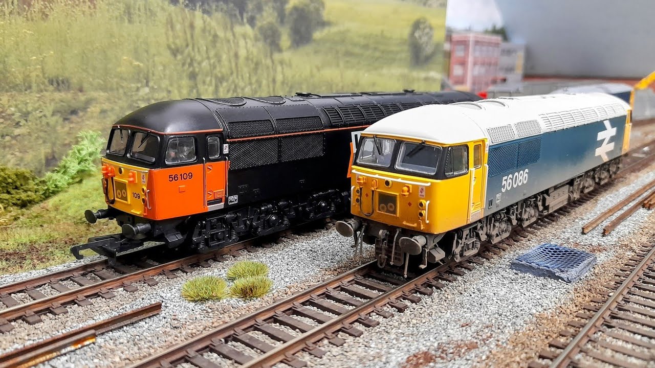 @ShelfburyModelRailway #14 Class56 heavy freight movements, 56109 TTA ...