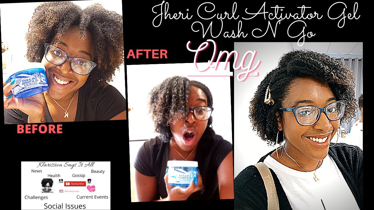 I tried Jheri Curl Activator on my Natural 4c hair ! OMG the Curls ...