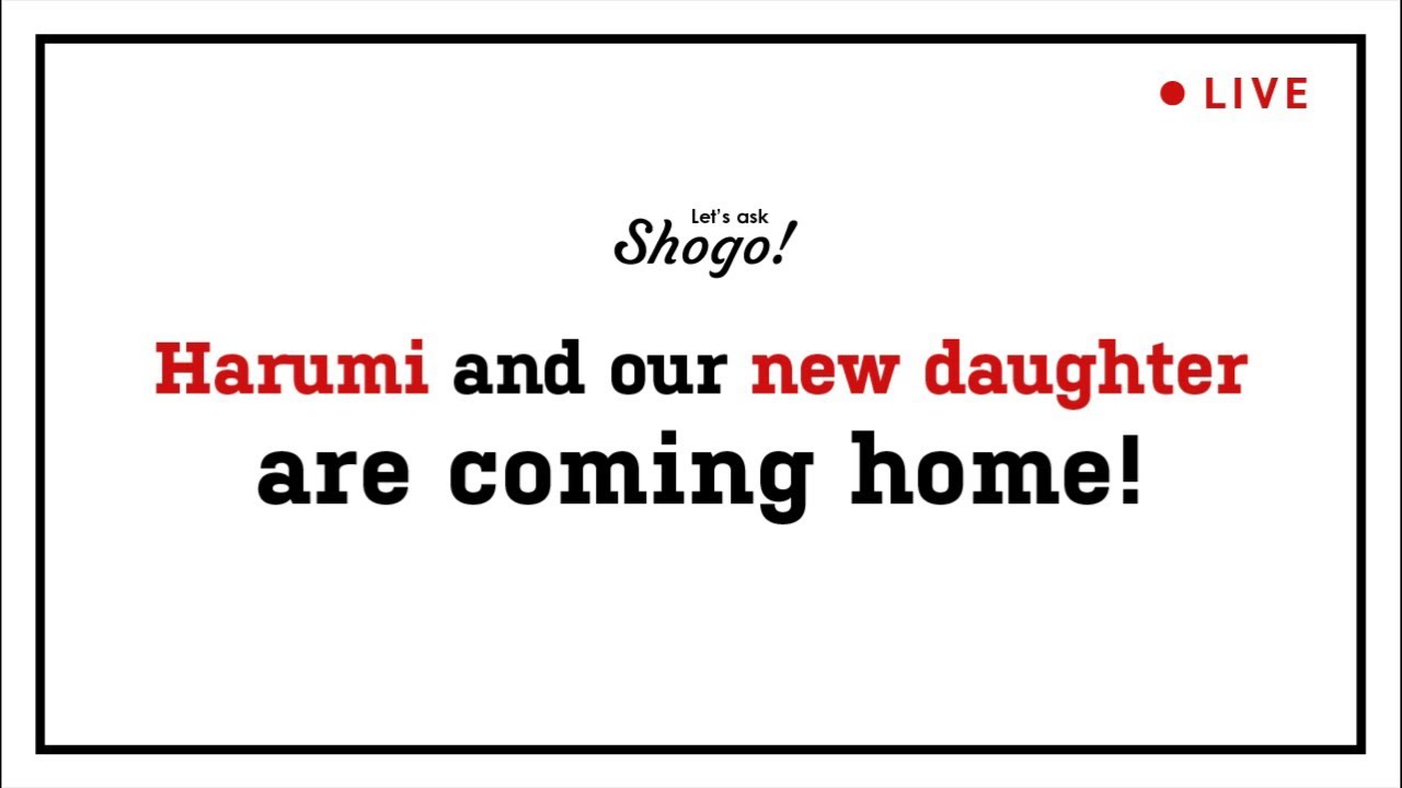 [LIVE] Let's celebrate our new daughter Nagi coming home for the first ...