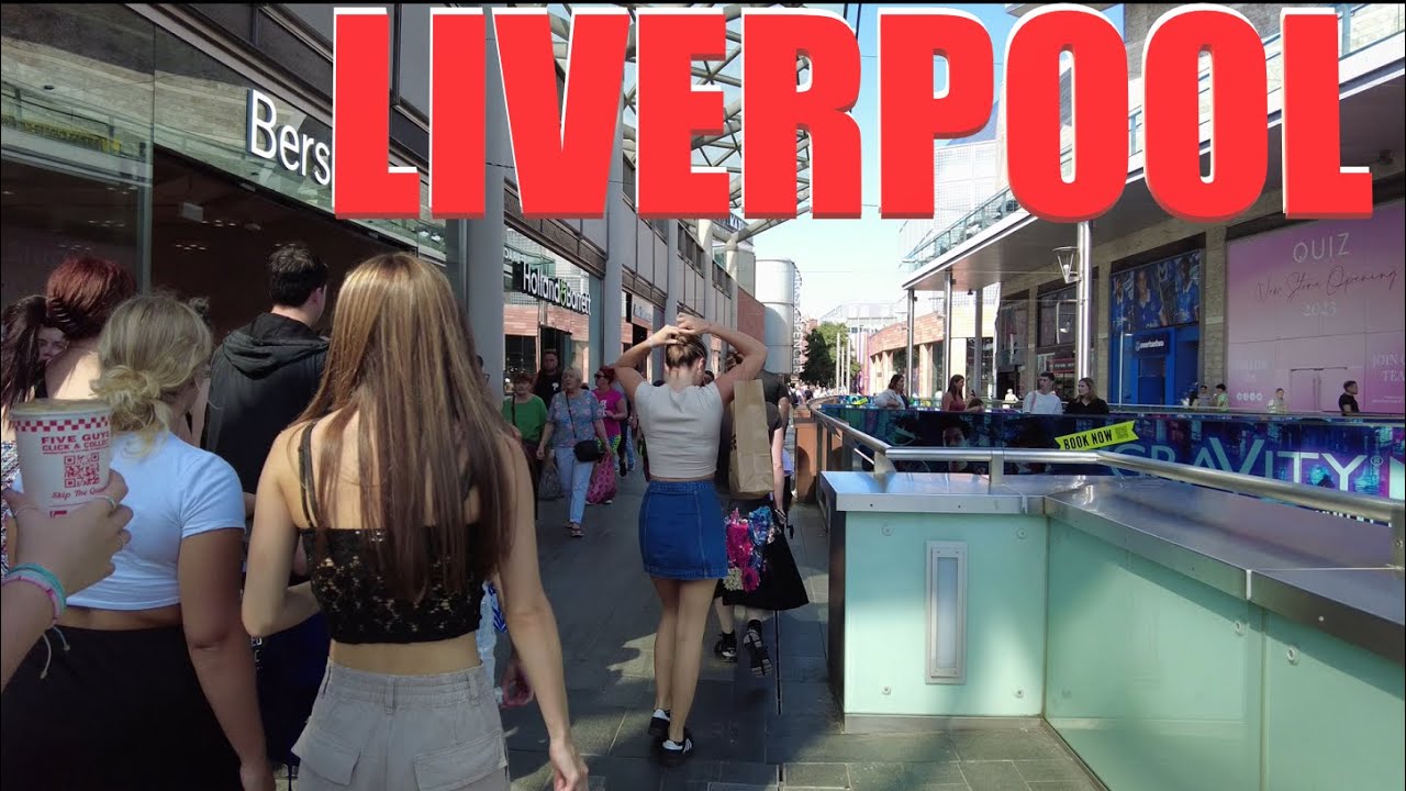 Sunny Liverpool Walk 4K HD - YouTube