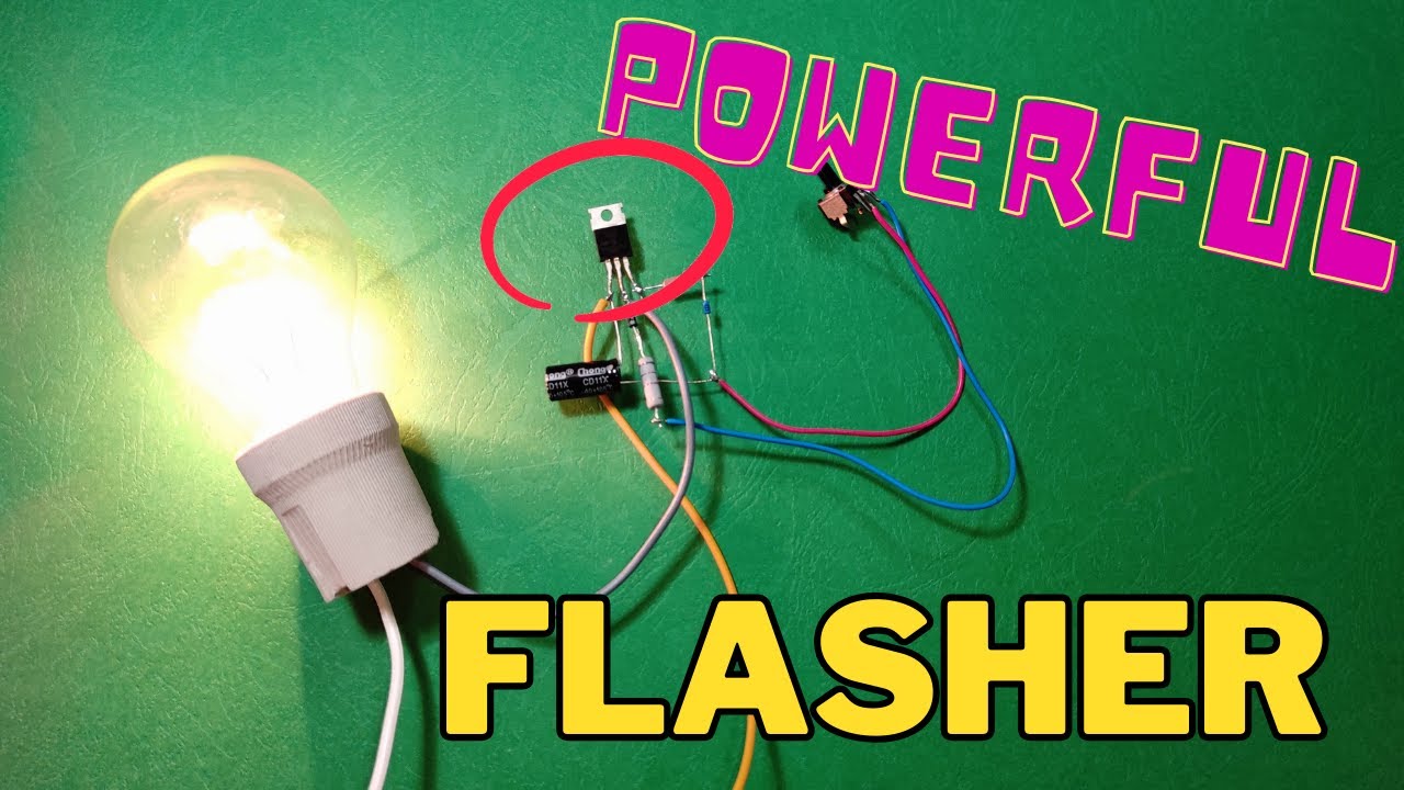 Creating A 500w Flasher Using The Triac BT136 - Step-by-step Tutorial - YouTube